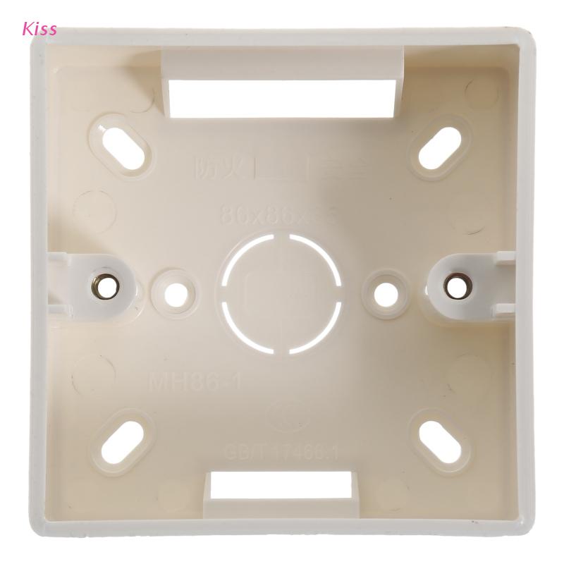 86X86 PVC Junction Box Wall Mount Cassette For Switch Socket Base ...