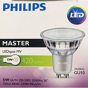 Philips Master LED GU10 5W Dimmable | Shopee Thailand