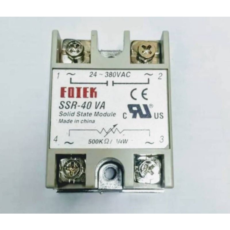 โซริดสเตรท Solid State Module SSR-40 VA 24~380VAC 500K 1/4W | Shopee ...
