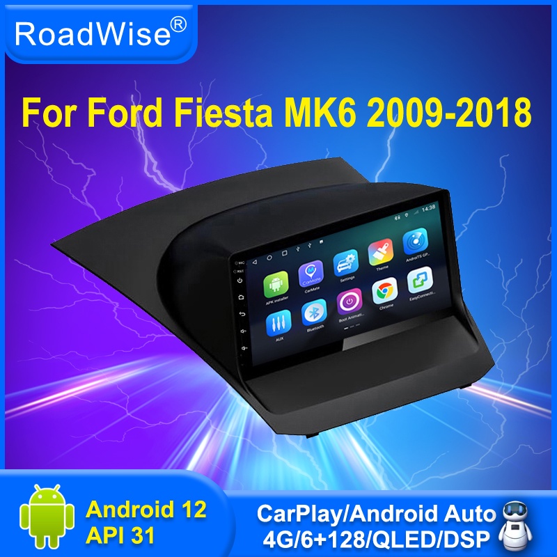 Roadwise Android Auto Radio Multimedia Player Carplay For Ford Fiesta ...