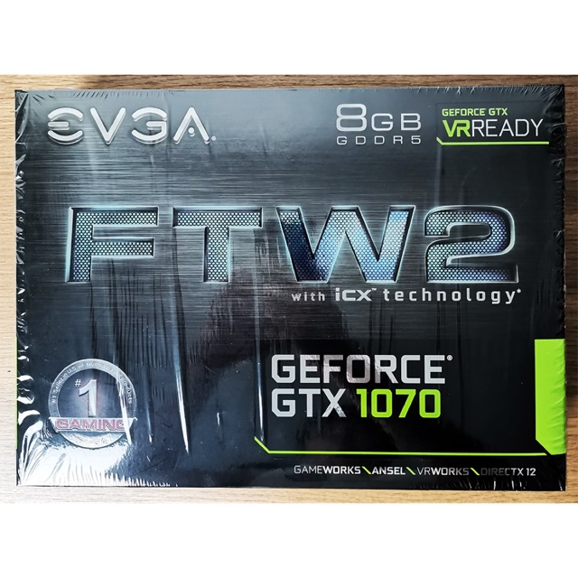 GTX 1070 8GB GAMING EVGA FTW2 สภาพสวย อุปกรณ์ครบกล่อง | Shopee Thailand
