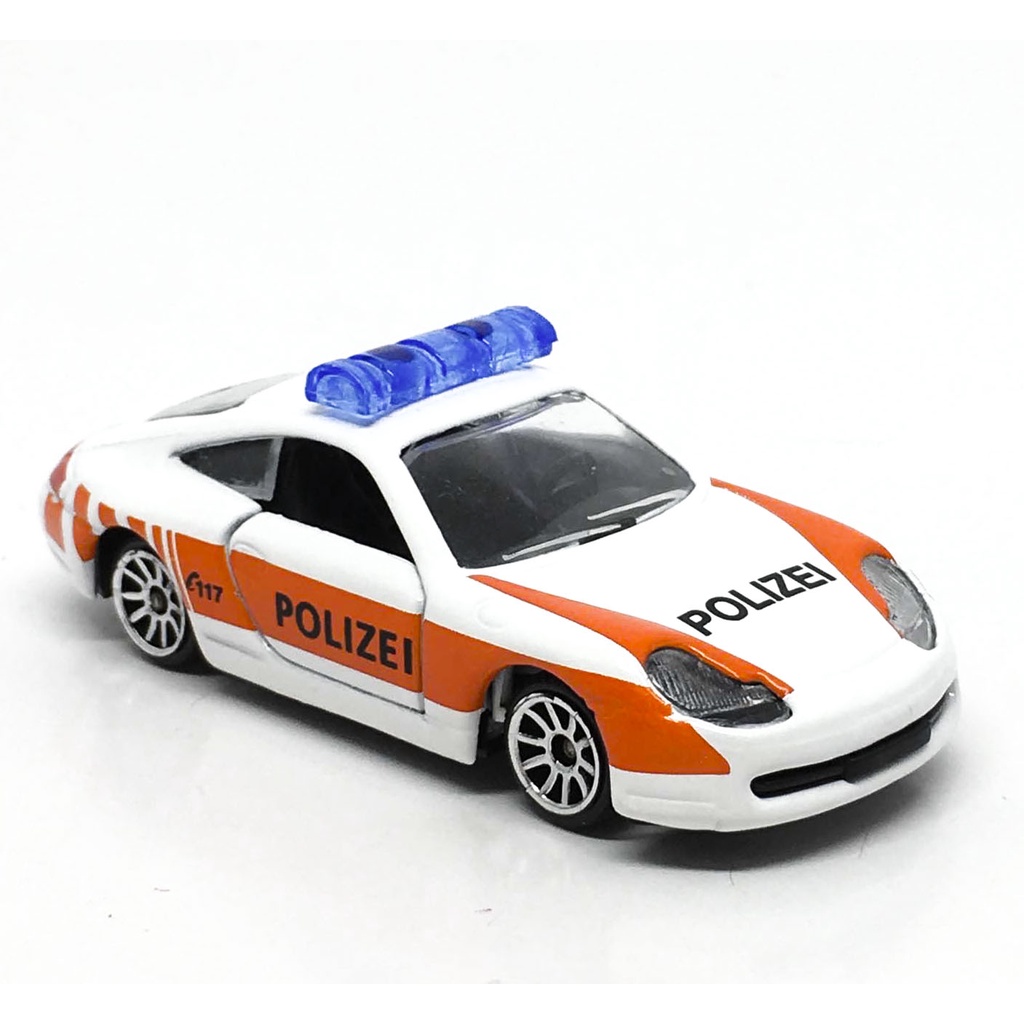 Majorette Porsche 996 Polizei - Swizerland Police - White/Orange Color ...