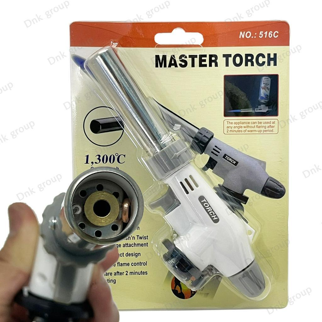 หัวพ่นแก๊ส หัวเป่าไฟ TORCH 516C หัวพ่นไฟฟู่ ปรับระดับเปลวไฟได้ หัว ...