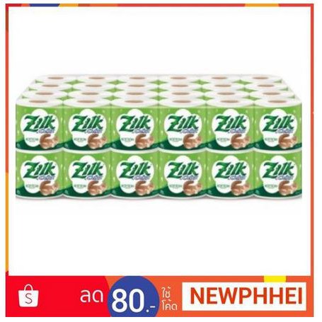 ซิลค์ คอตตอน กระดาษชำระ กระดาษทิชชู่ แพ็คละ48ม้วน +++Tissue Zilk Kotton ยกแพ็ค 48ม้วน ...