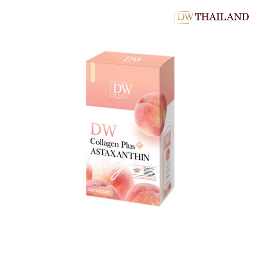 DW Collagen Plus Astaxanthin คอลลาเจนผิวขาวแบบชง ลดสิว คอลลาเจนไดเปปไทด์จากญี่ปุ่น ดูดซึมไว 1 ...