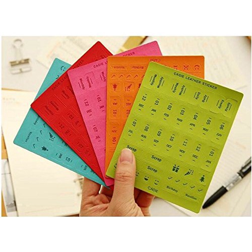 Self กาว DIY กระดาษ PVC ปฏิทินรายเดือน Index Tabs เตือนสติกเกอร์สําหรับ ...