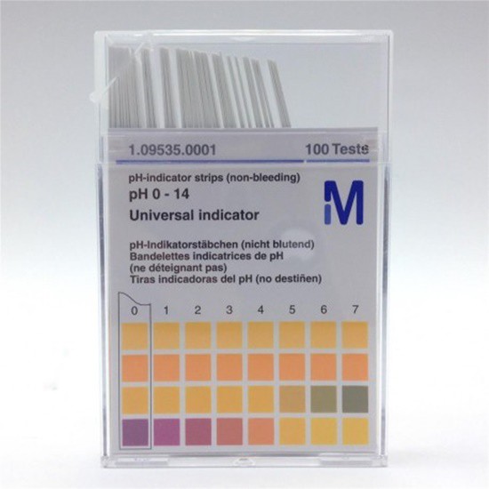 MERCK pH-Indicator strip (non-bleeding) pH 0-14 กระดาษ พี.เอช. 0-14 ...