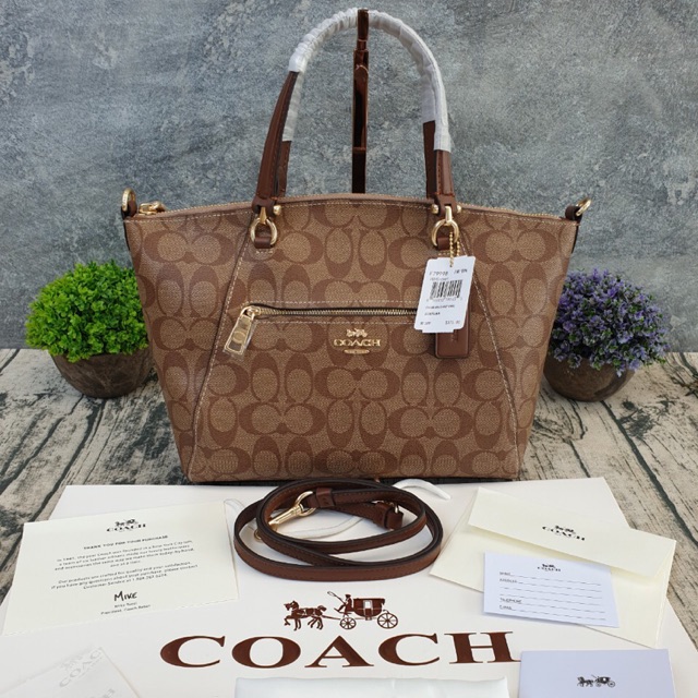 COACH PRAIRIE SATCHEL IN SIGNATURE CANVAS (COACH F79998) | Shopee Thailand