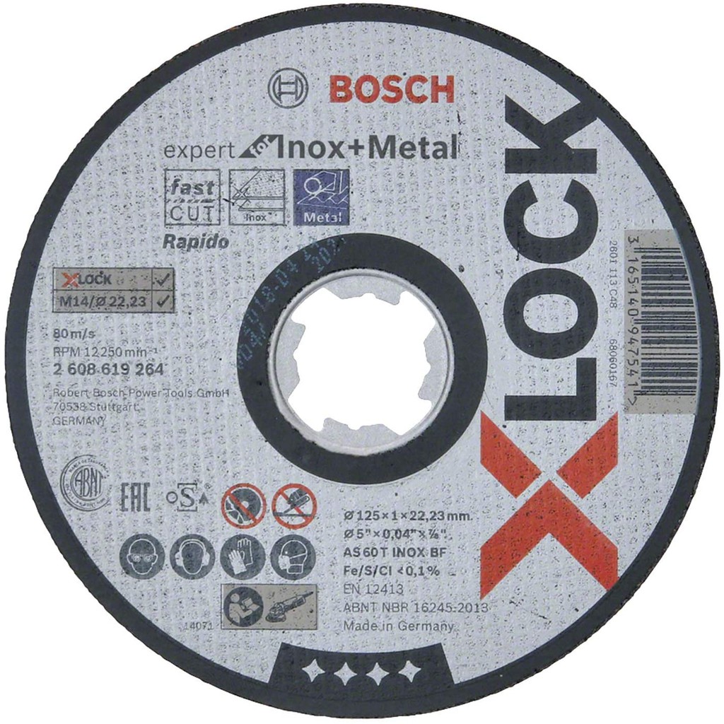 BOSCH ใบตัด5"X1mm. Expert Inox X-LOCK 2608619264 | Shopee Thailand