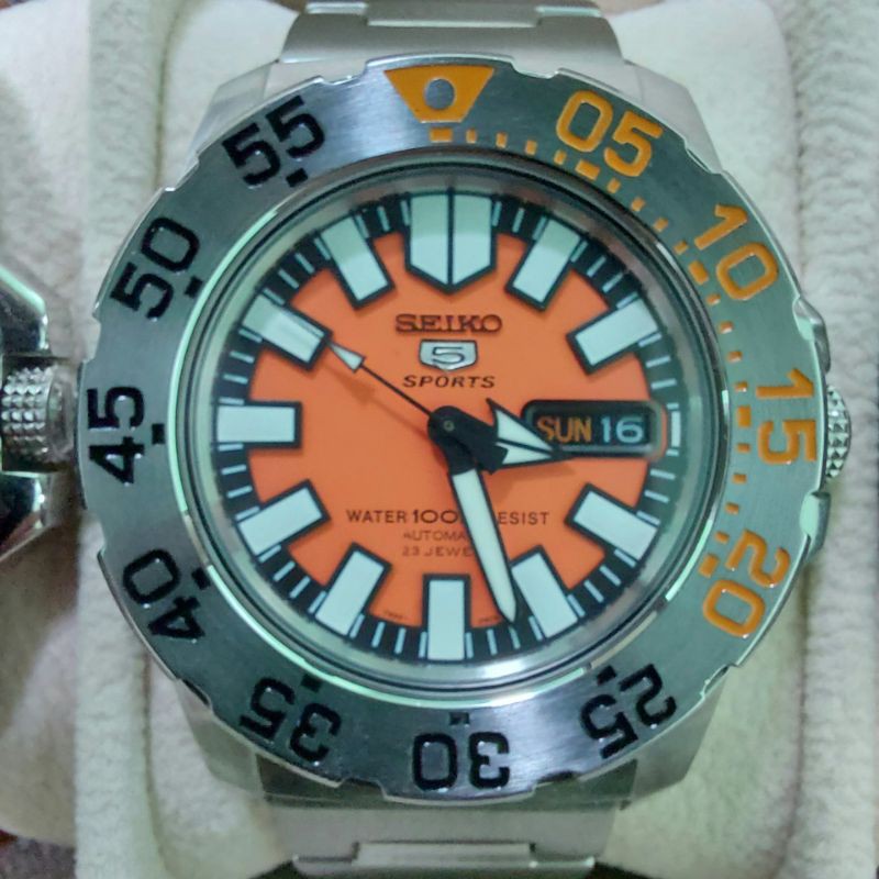 Seiko mini monster gen1 orange มือสอง สภาพเทพบุตร | Shopee Thailand