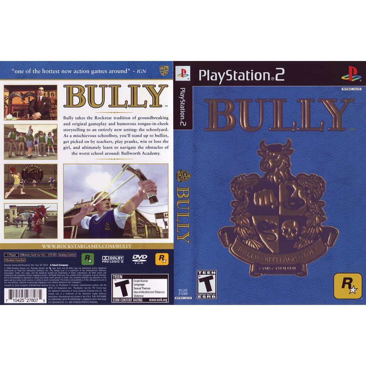 BULLY [PS2 US : DVD5 1 Disc] | Shopee Thailand