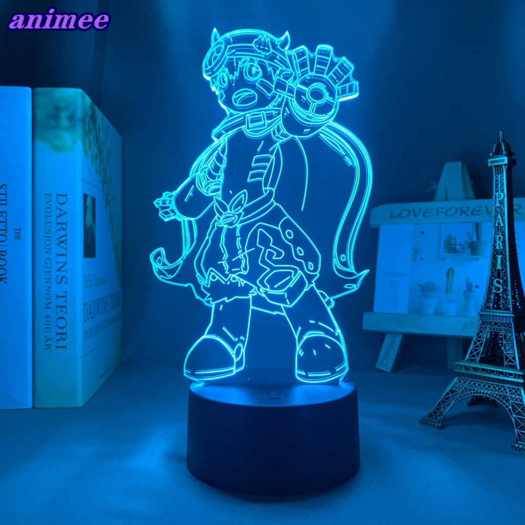 อะนิเมะ Made in Abyss Night Light สีสันเปลี่ยนสีโคมไฟข้างเตียง Cool ...