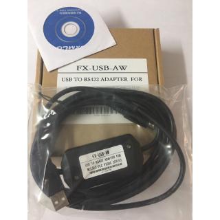 Mitsubishi FX3U series PLC programming cable fx-usb-aw with drive disc ...