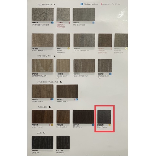 แผ่นลามิเนต Formica PP 5997 UN Silent Walnut ขนาด 120 x 240 ซม. หนา 0.8 ...