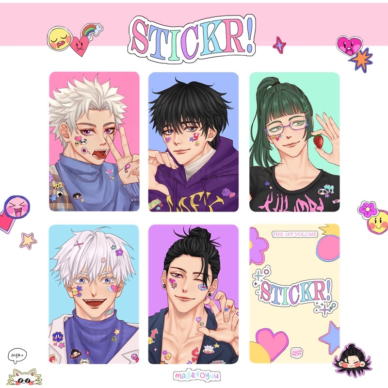 สติกเกอร์ Jujutsu kaisen - JJK0 โฟโต้การ์ด | Shopee Thailand