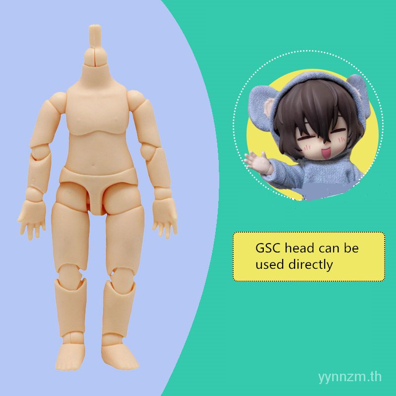 ของเล่น YMY ตุ๊กตาดินเหนียว รูปร่างกาย สามารถเชื่อมต่อหัวกับ GSC OB11 เคลื่อนไหวข้อต่อได้ ขนาด ...