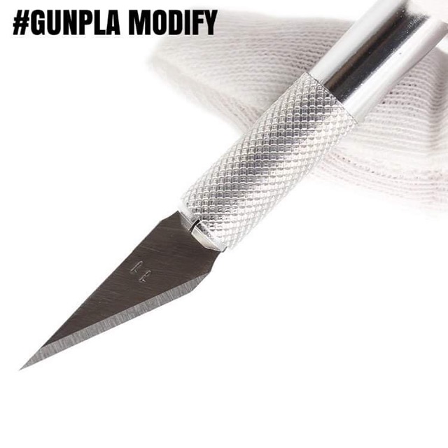 Modeler Knife มีดสำหรับงานโมเดล ด้ามจับอลูมิเนียม 6 ใบมีด | Shopee Thailand