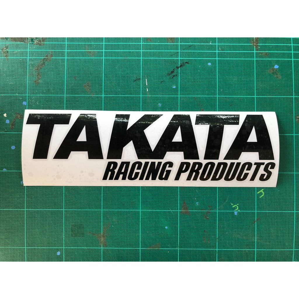 TAKATA RACING PRODUCTS 1 ชิ้น สติ๊กเกอร์แต่งรถ | Shopee Thailand