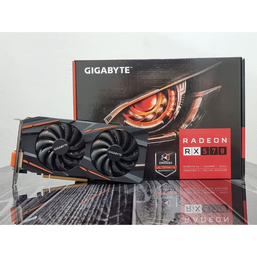 GIGABYTE RX 570 GAMING 4G ครบกล่อง | Shopee Thailand