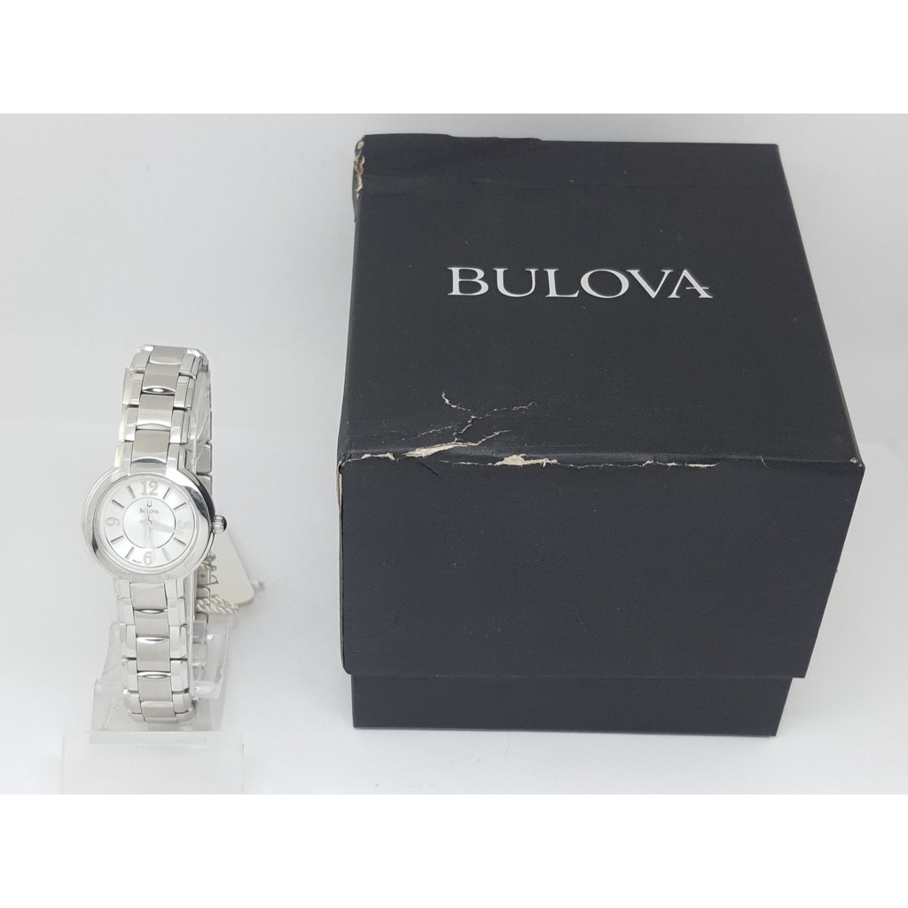 นาฬิกา BULOVA WOMEN'S 96L147 QUARTZ พร้อมกล่อง (สภาพดี) | Shopee Thailand
