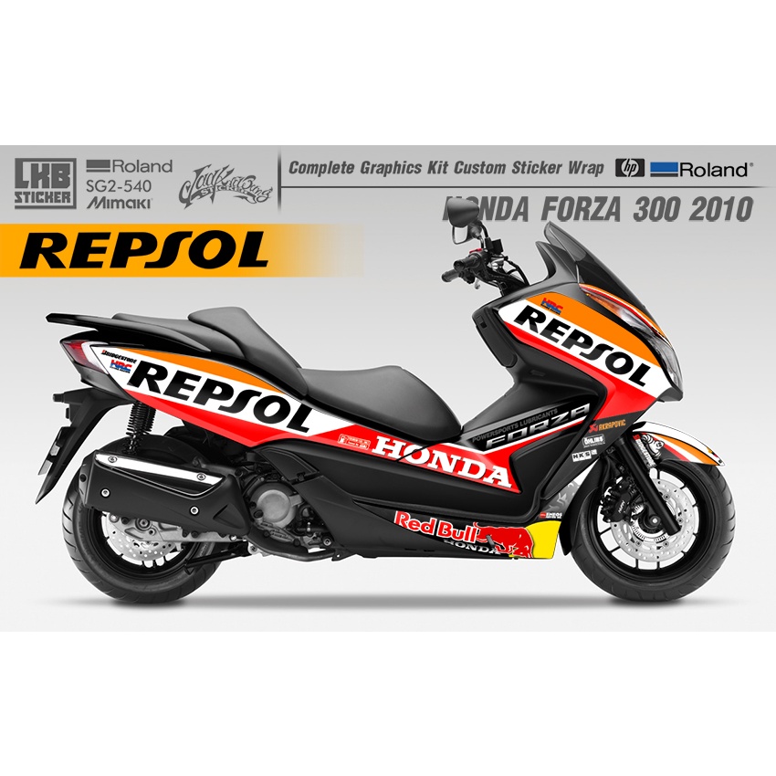สติ๊กเกอร์แต่งลายรถ Honda Forza 300 V.1 / ตัวโมเดลเก่า 2010 - 2015 ...