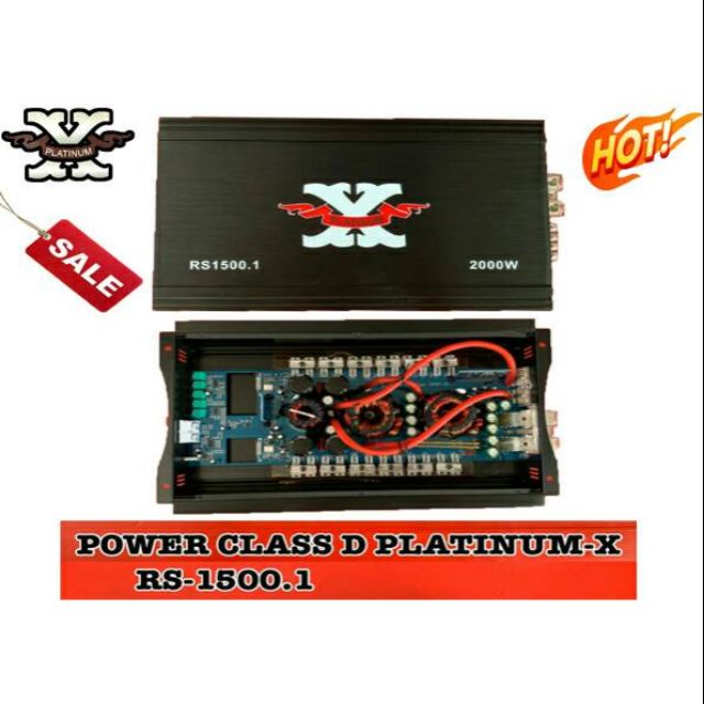 🔥เพาเวอร์แอมป์ Class D 2000watt ขับลำโพงซับ 10"-12" ในรถยนต์ ยี่ห้อ Platinum-x | Shopee Thailand