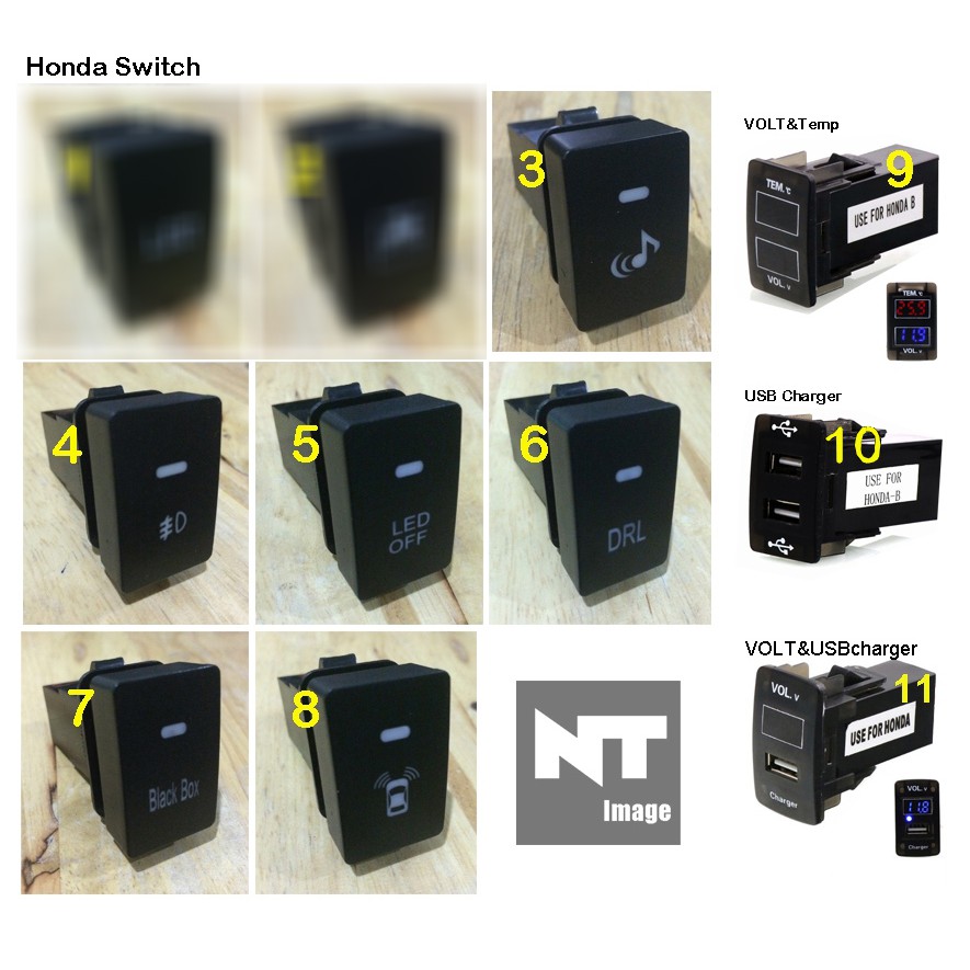 Honda switch สำหรับ Jazz City BRV HRV CRV Civic Accord (NEW) | Shopee ...