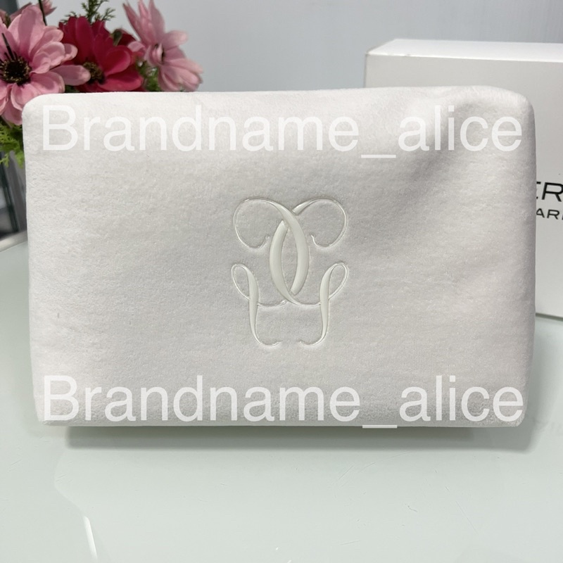 แท้💯 กระเป๋า Guerlain cosmetic pouch สีขาวครีม | Shopee Thailand