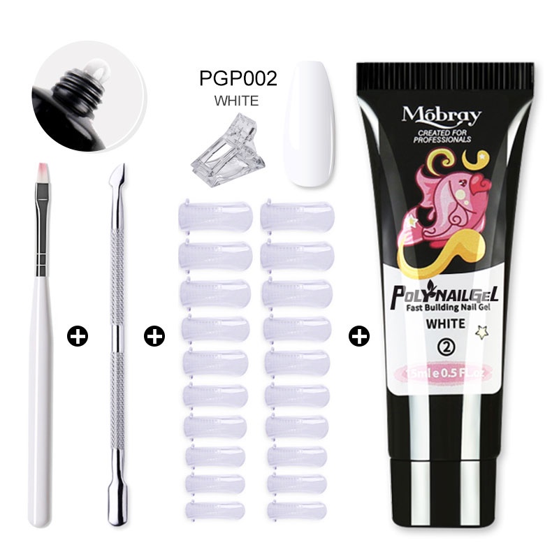 ชุดต่อเล็บโพลีเจลง่าย 15ml Poly gel | Shopee Thailand