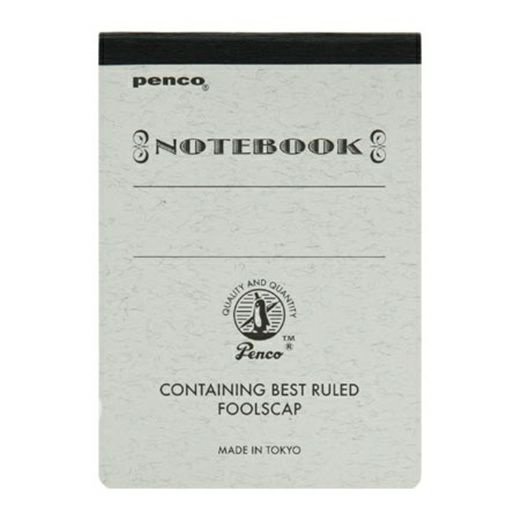 Penco Foolscap Notebook A7 Black/ สมุดบันทึกฟุลสแก๊ป ขนาด A7 สีดำ ...