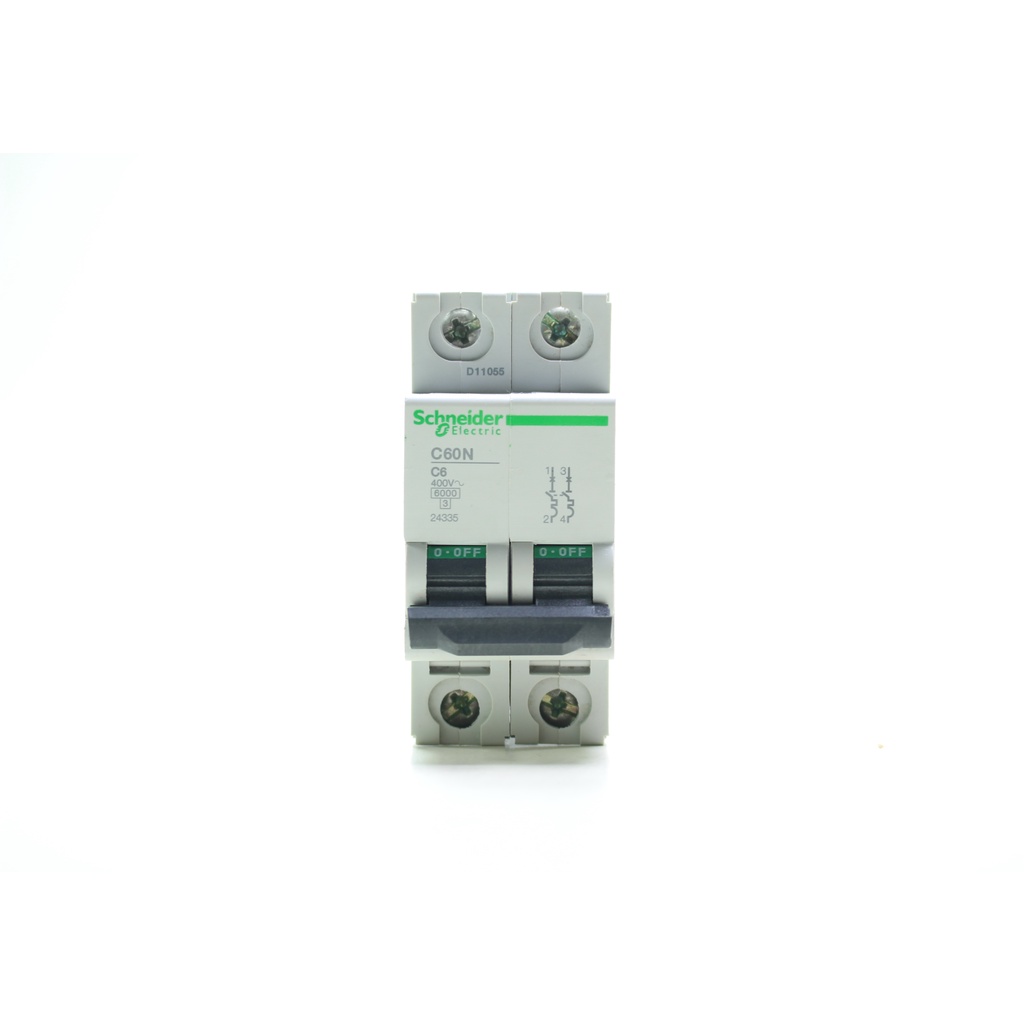 24335 C60N C6 MERLIN GERIN Schneider Electric MCB C60N C6 2P 6A เซอร์กิตเบรกเกอร์ ชไนเดอร์ ใช้ ...