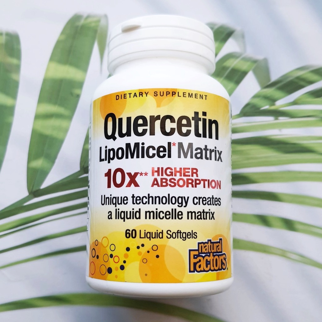 เควอซิทิน Quercetin LipoMicel Matrix 60 Liquid Softgels (Natural ...