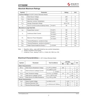 HY1920W HY1920 1920W TO-247 high power MOSFET 200V90A New Original ...
