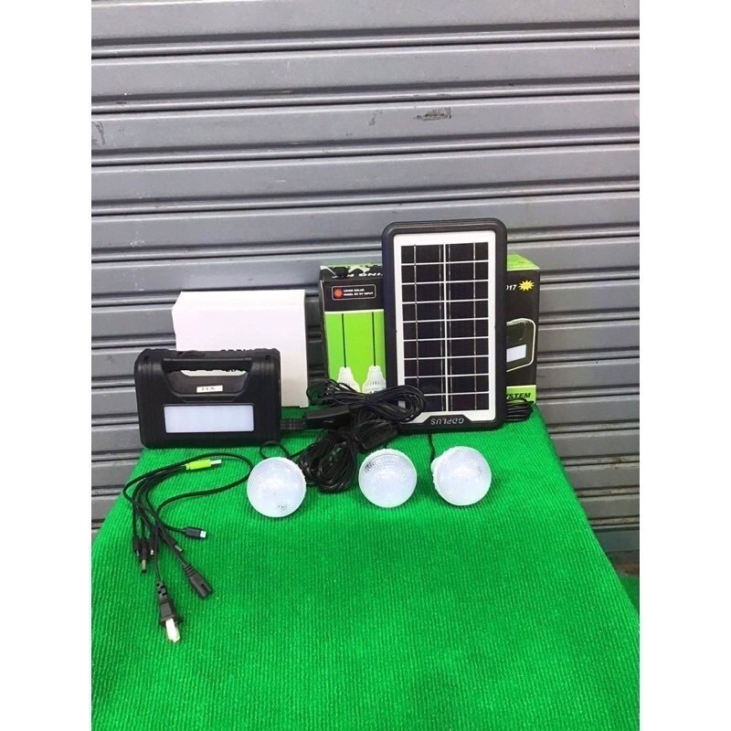 GD-8017 โซลาร์เซลล์ชุดนอนนา ชาร์จโทรศัพท์ได้ด้วยค่ะใช่ดี | Shopee Thailand