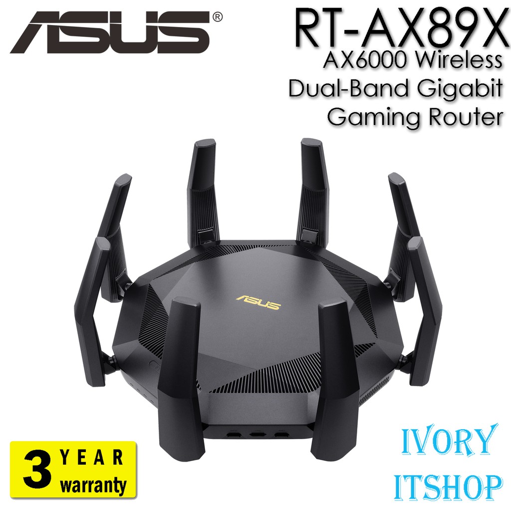 ASUS RT-AX89X AX6000 Wireless Dual-Band Gigabit Gaming Router ...