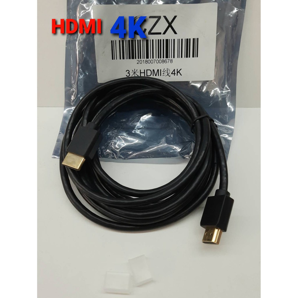 สายจอ HDMI 4K 3 เมตร อย่างดี สายถัก สายหนา สัญญานดี แข็งแรงทนทน | Shopee Thailand