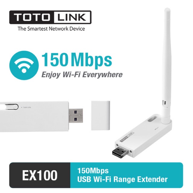 TOTOLINK EX100 Wireless USB Range Extender 150Mbps ตัวดูด WiFi มากระจาย ...