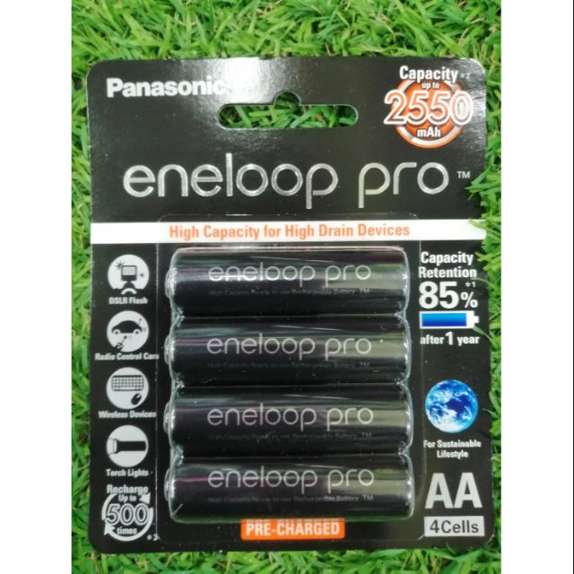 Panasonic Eneloop Pro Rechargeable Battery Aa ถ่านชาร์จเอเนลูป โปร