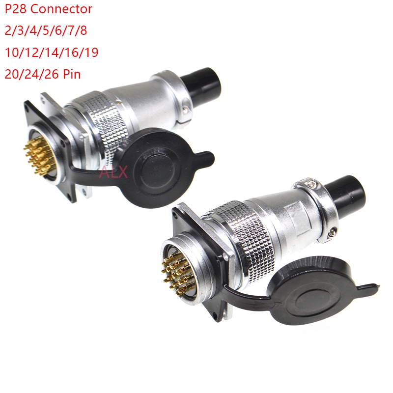 1Set WS28 P28 Aviation connector 2/3/4/5/7/8/10/12/16/17/20/24/26 Pin ...