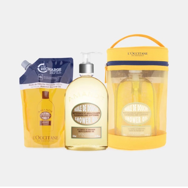 L’OCCITANE en Provence ผลิตภัณฑ์อาบน้ำ Almond Shower Oil Eco & Refill ขนาด 500 มล. | Shopee Thailand