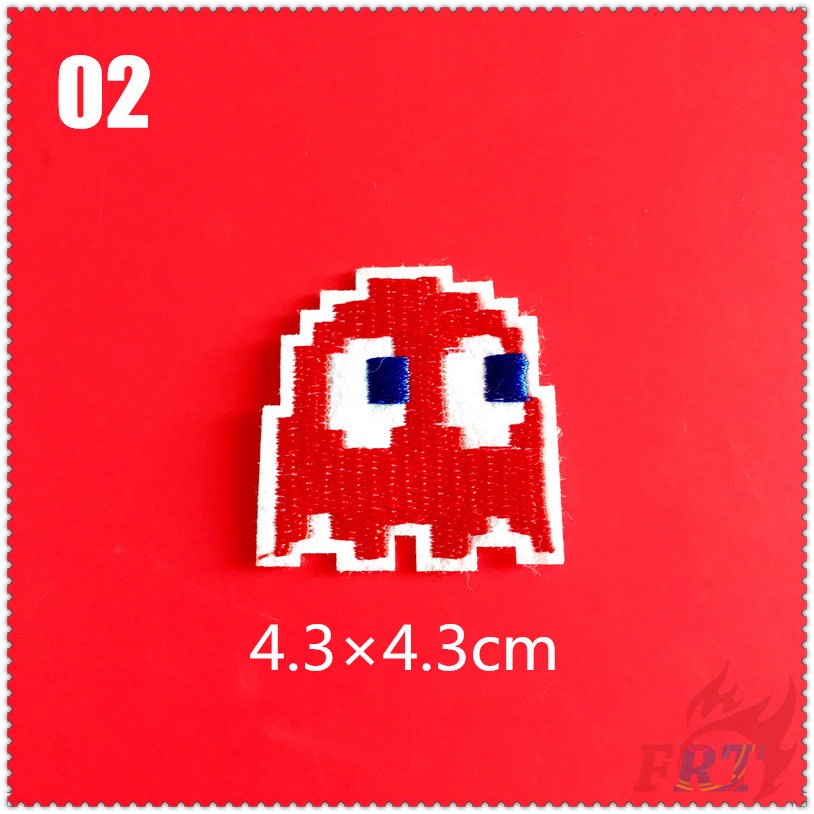 แผ่นแพทช์รีดติดเสื้อ ลายเกม:Pac-Man แผ่นแพทช์รีดติดเสื้อ ปักลาย Diy ...