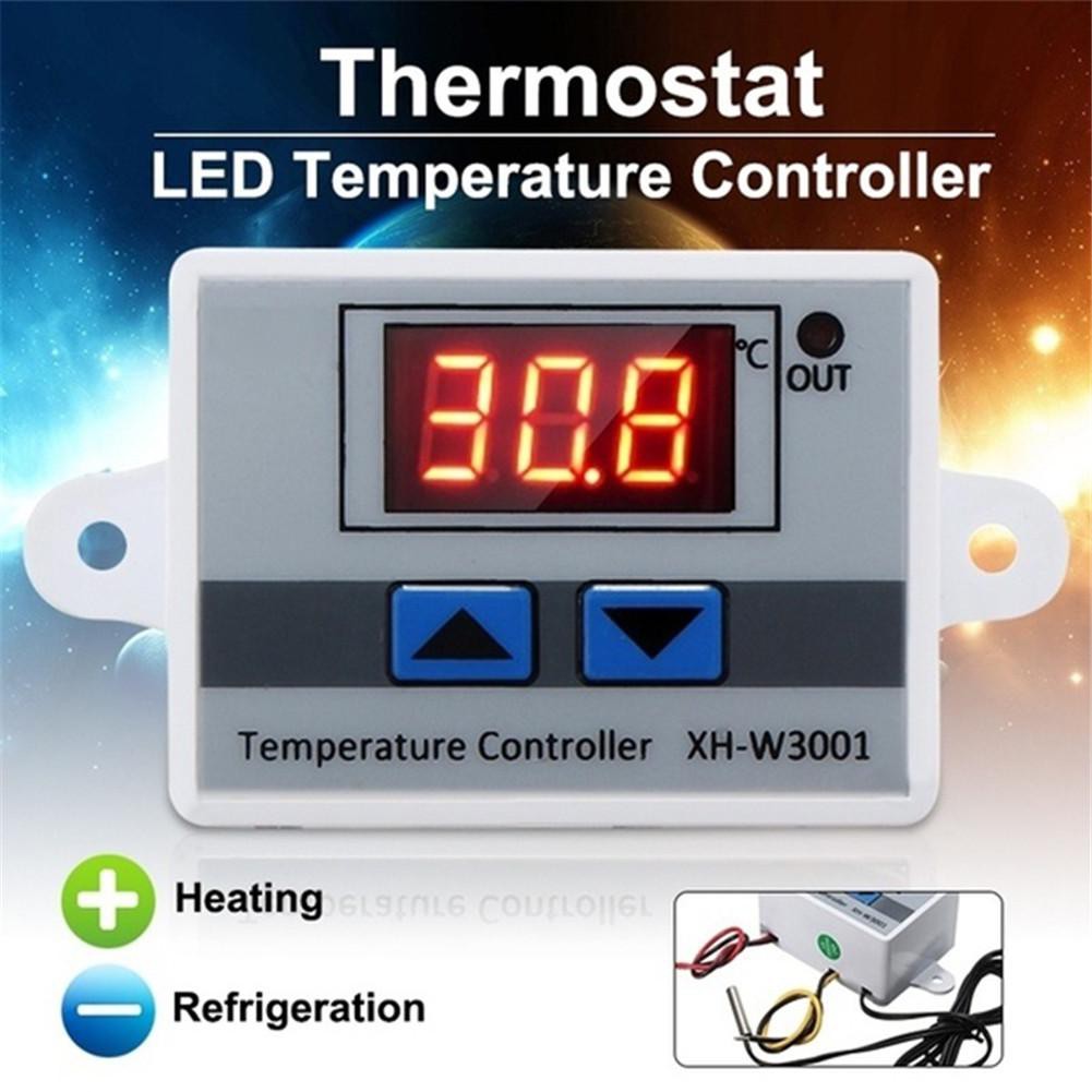 XH-W3001 Digital Temperature Controller Microcomputer Thermostat Switch ...