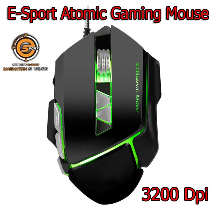 Neolution E-Sport Atomic Gaming Mouse เมาส์ atomic 3200 DPI ประกัน1ปี ...
