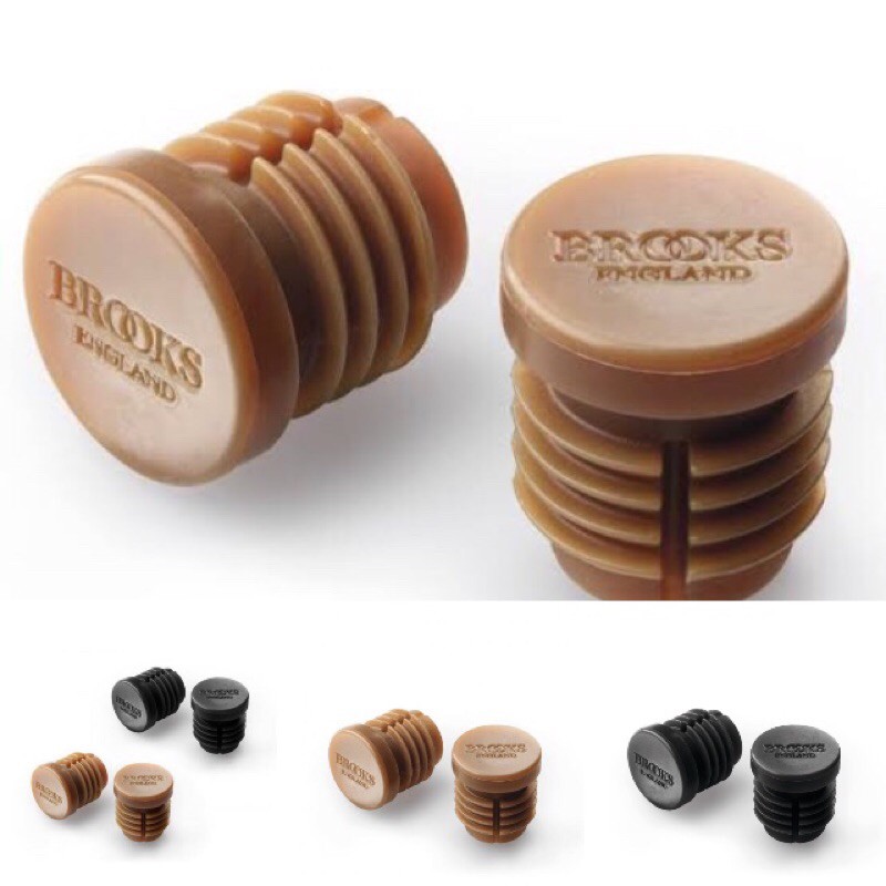 BROOKS ENGLAND: BROOKS RUBBER BAR PLUGS จุกปิดปลายแฮนด์จักรยาน แบบยาง ...