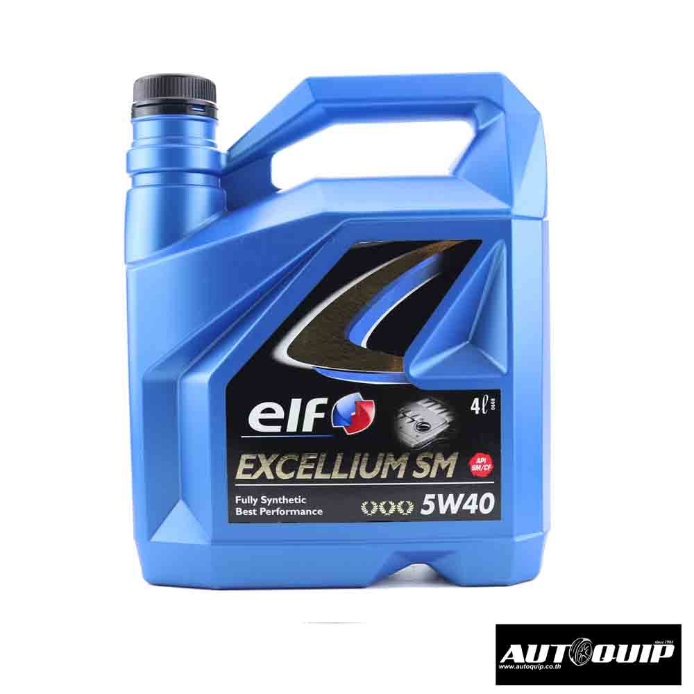 ELF EXCELLIUM SM 5W40 4 L. สำหรับรถยนต์เบนซิน (สินค้าเกรด B) ฉลากไม่ ...