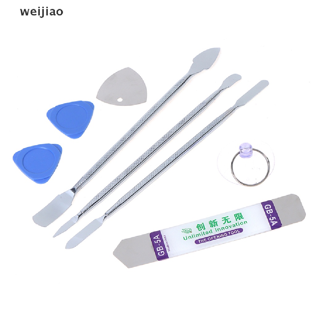 wei 8pcs Phone Repair Metal Opening Tool Cellphone Disassemble Crowbar ...