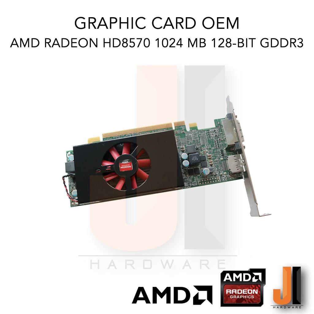 Graphic Card AMD Radeon HD8570 1024MB 128-Bit GDDR3 OEM (สินค้ามือสอง ...