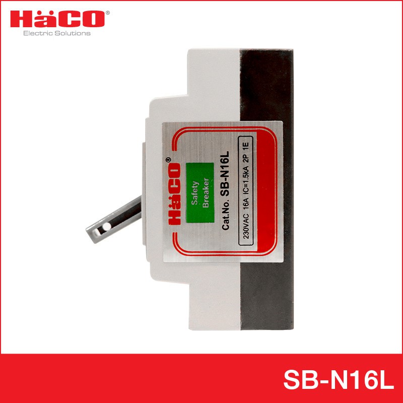 HACO เซฟตี้เบรคเกอร์ป้องกันไฟเกิน มีสัญญาณไฟสีฟ้า 16A เบรกเกอร์ตัดไฟ รุ่น SB-N16L. | Shopee Thailand