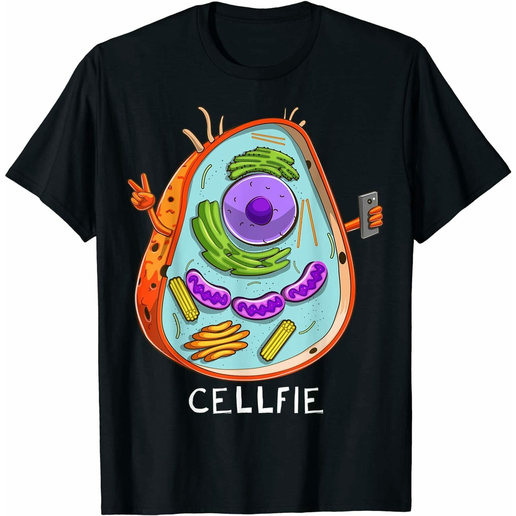 เสื้อยืดผ้าฝ้ายพิมพ์ลายขายดี เสื้อยืด ลาย Cellfie Biology Cellular ...