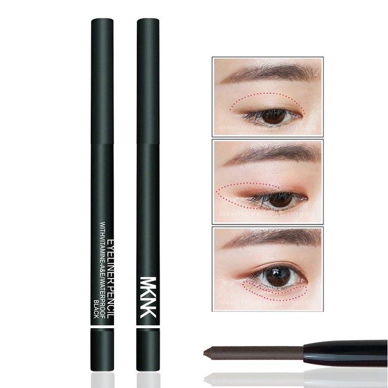 Mknk อายไลเนอร์เขียนขอบตา แบบดินสอ หมุนออโต้ กันน้ำ 3 สี | Shopee Thailand